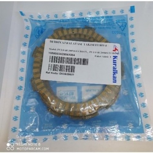 BAJAJ PULSAR 200 NS DEBRİYAJ BALATASI EURO 4 ORJİNAL 6 LI